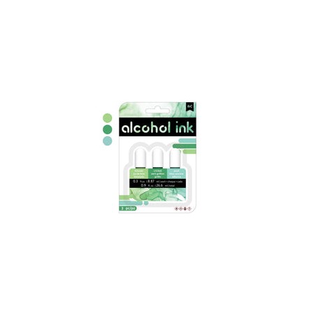 Alcohol Inks Pack Limeade / Tintas Alcohol Verdes