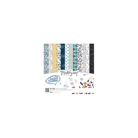 Back To School Paper Pad 12" / Block de Papel Regreso a la Escuela